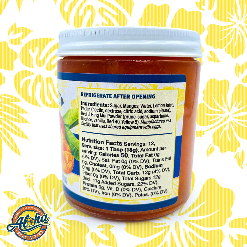 Hawaiian Gourmet Li Hing Mango Jam - Made in Maui, Hawaii! – Aloha ...