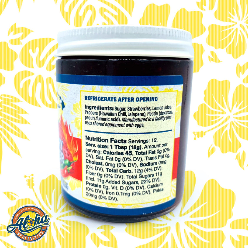 Hawaiian Gourmet Strawberry Spicy Pepper Jam - Made in Maui, Hawaii ...