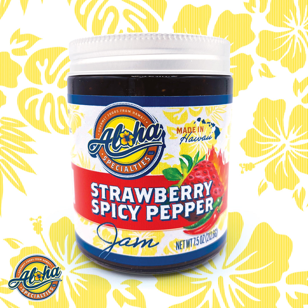 Hawaiian Gourmet Strawberry Spicy Pepper Jam - Made in Maui, Hawaii ...