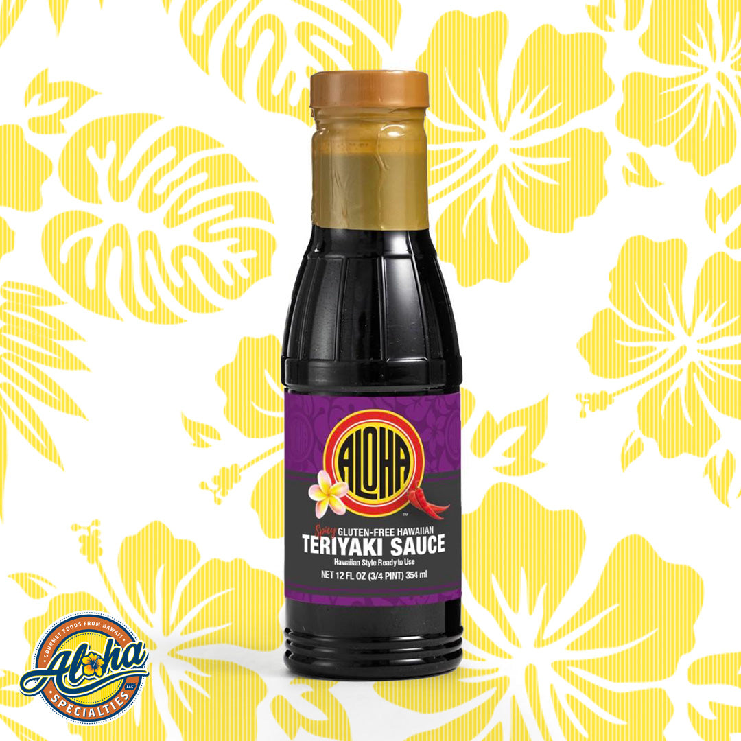 Aloha Shoyu Spicy Gluten-Free Hawaiian Teriyaki Sauce 12oz Bottle ...