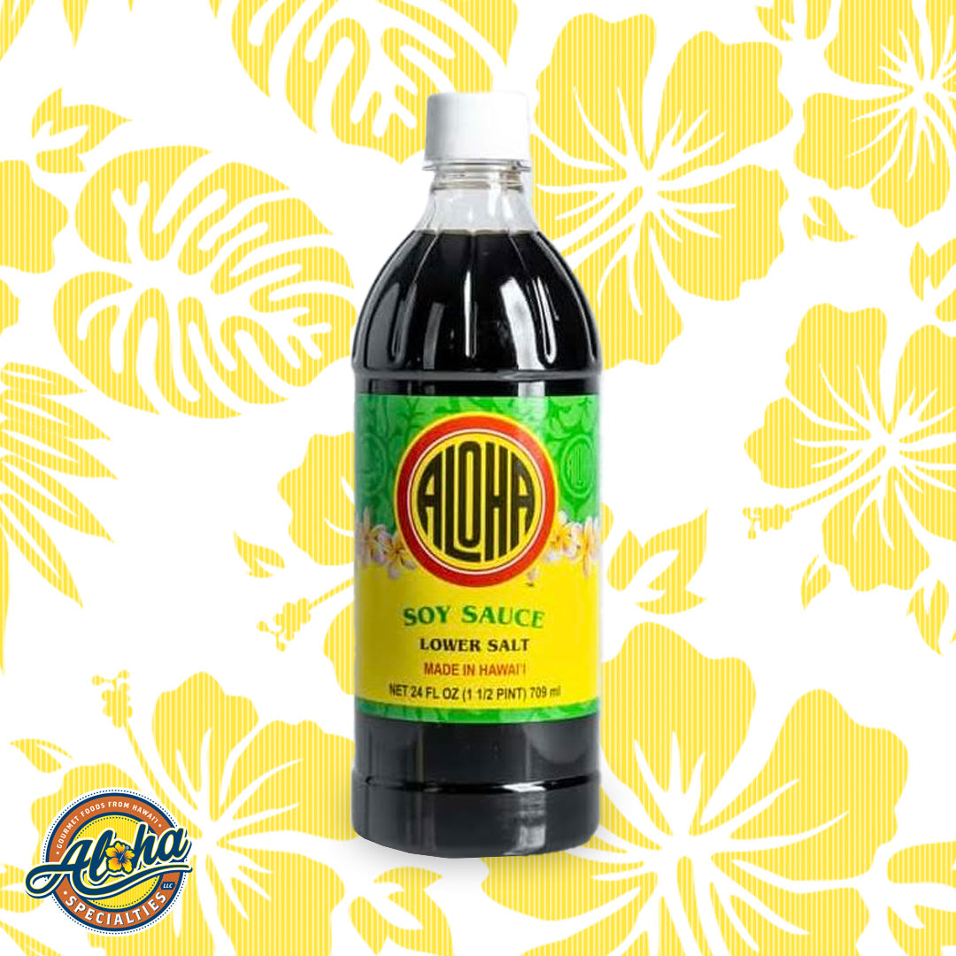 Aloha Shoyu Lower Salt Soy Sauce 24oz | Hawaiian Shoyu – Aloha Specialties